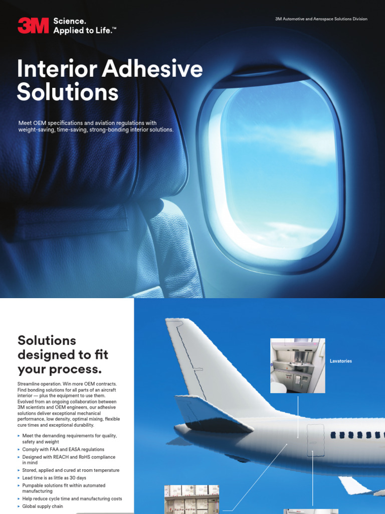 3M Aerospace Interior Adhesive Solutions Brochure | PDF | Adhesive ...