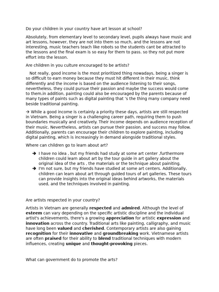 speaking parr 3 art | PDF