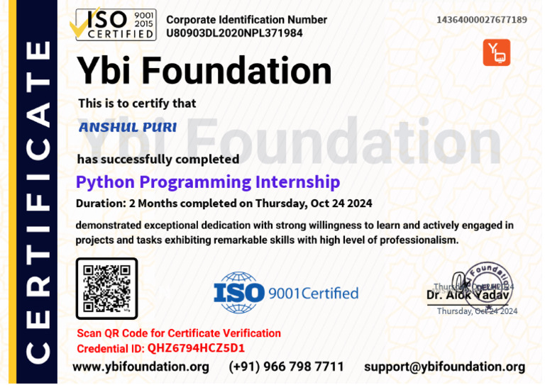 Python Programming Internship 60days Pdf