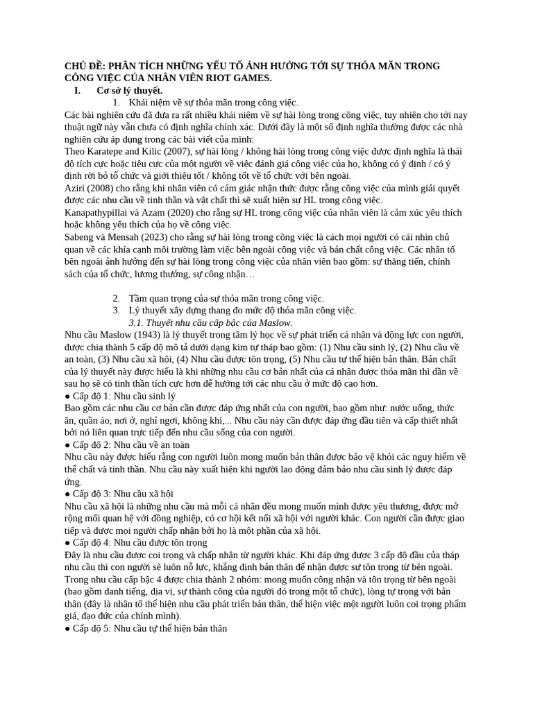 Hành Vi T CH C | PDF