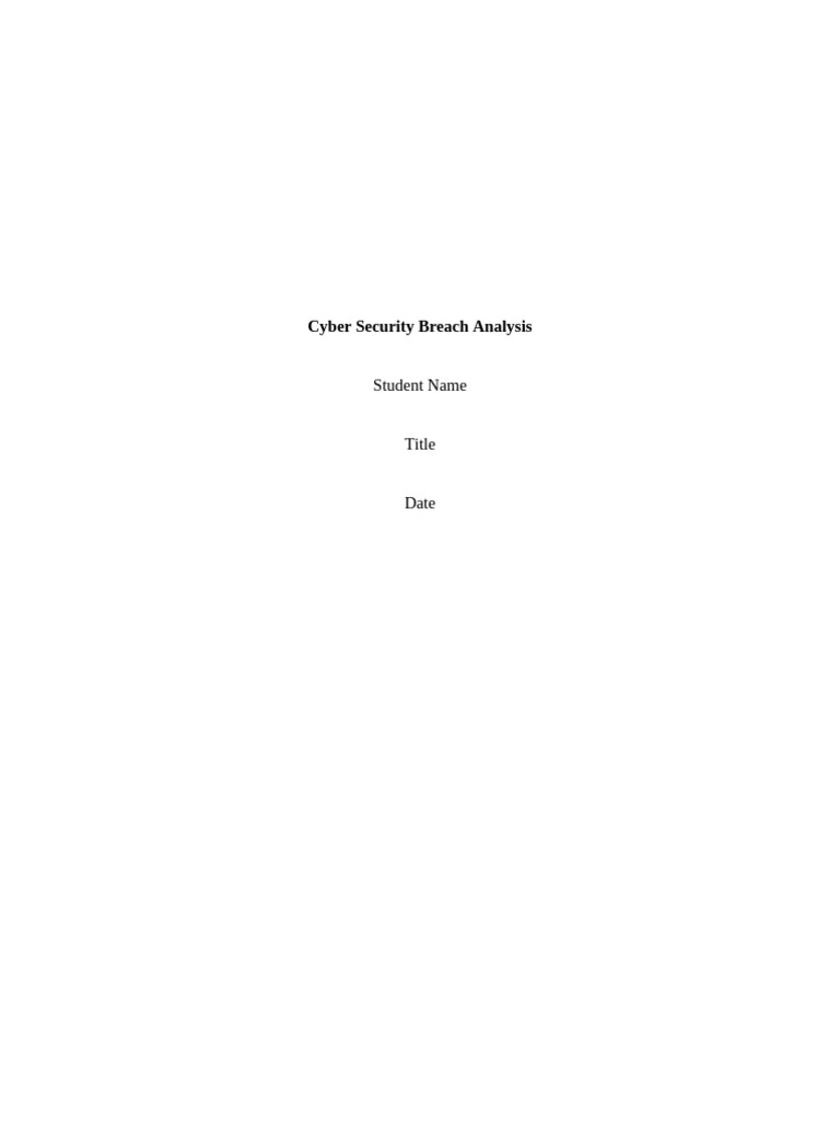 Ebay Data Breach Case Study Analysis Pdf Security Computer Security