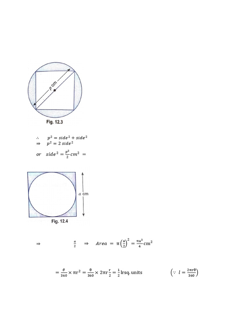 1629545088-Xam Idea Maths Solutions Class 10 Chapter 12 Areas Related to Circles | PDF | Area ...