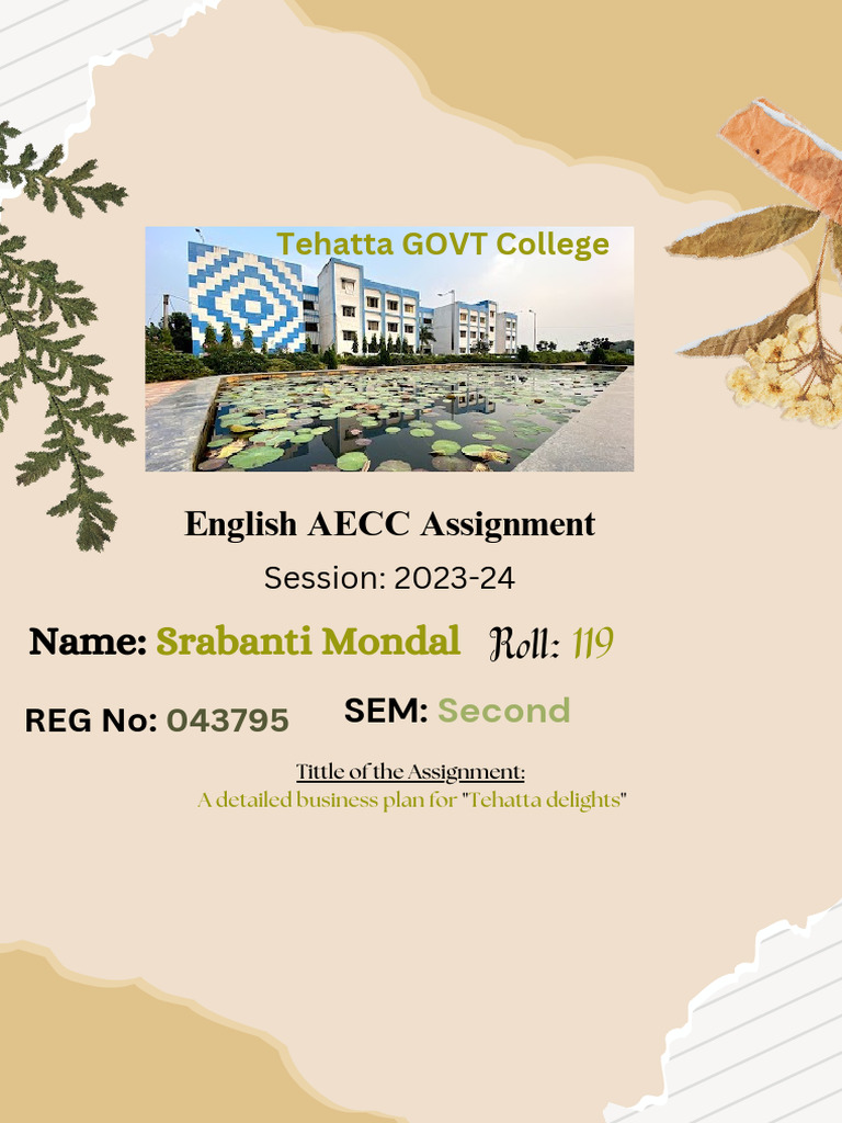 Srabanti AECC Front Page | PDF