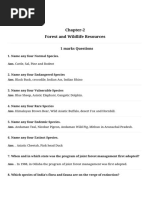 Class 10 Forest and Wildlife Worksheet | PDF | Conservation Biology ...