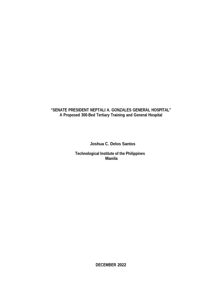 Delos Santos Spnaggh Project Study | PDF | Metro Manila | Social Programs