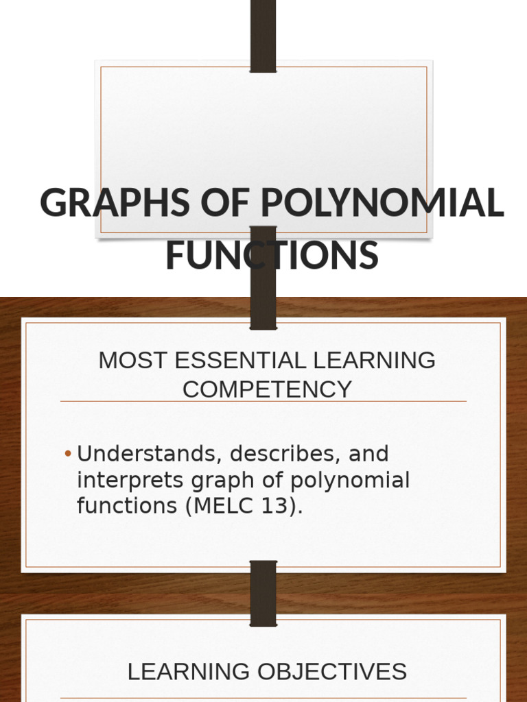 G10 Math Q2 Week 1 Graph of Polynomial Functions Students | PDF | Polynomial | Zero Of A Function