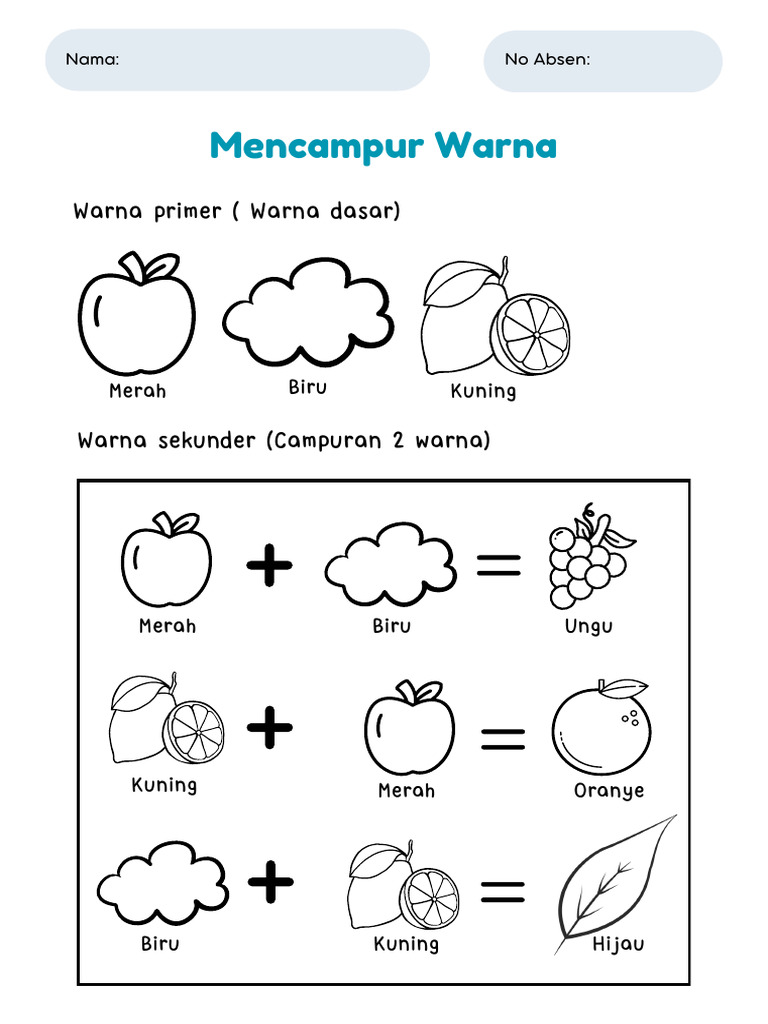 LKPD Mengenal Warna | PDF