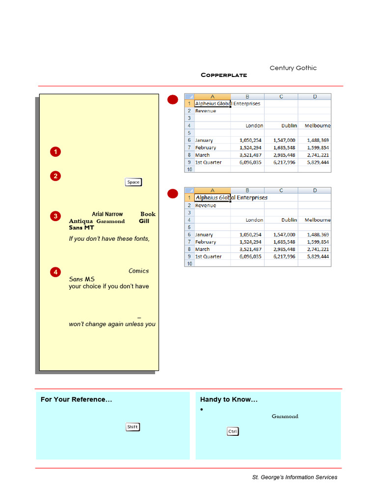 Excel-Fundamentals-Manual-22 | PDF | Typefaces | Arial