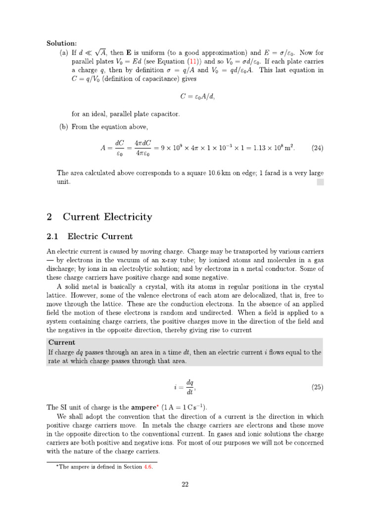 PHY 102 Current Electricity and Ohms Law | PDF