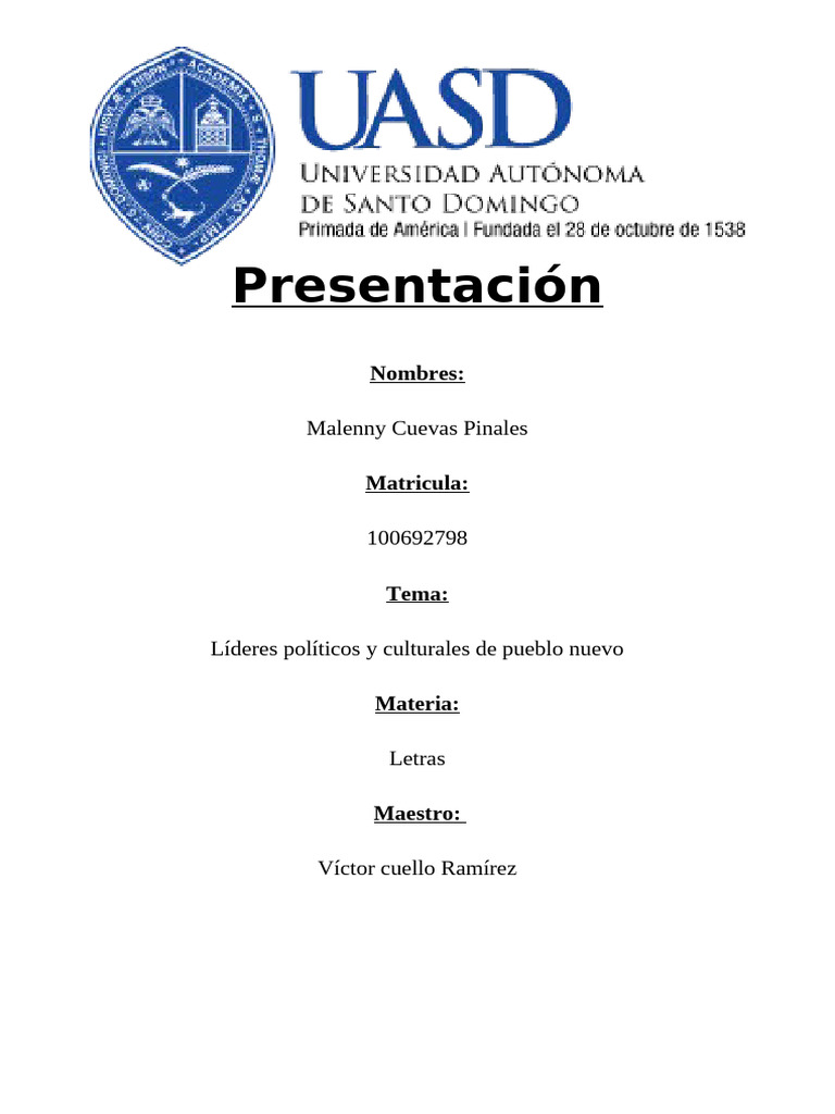 Presentación Uasd | PDF