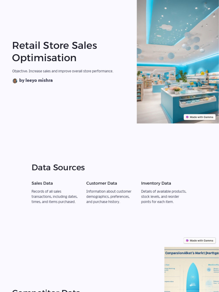 Retail Store Sales Optimization | PDF | Business