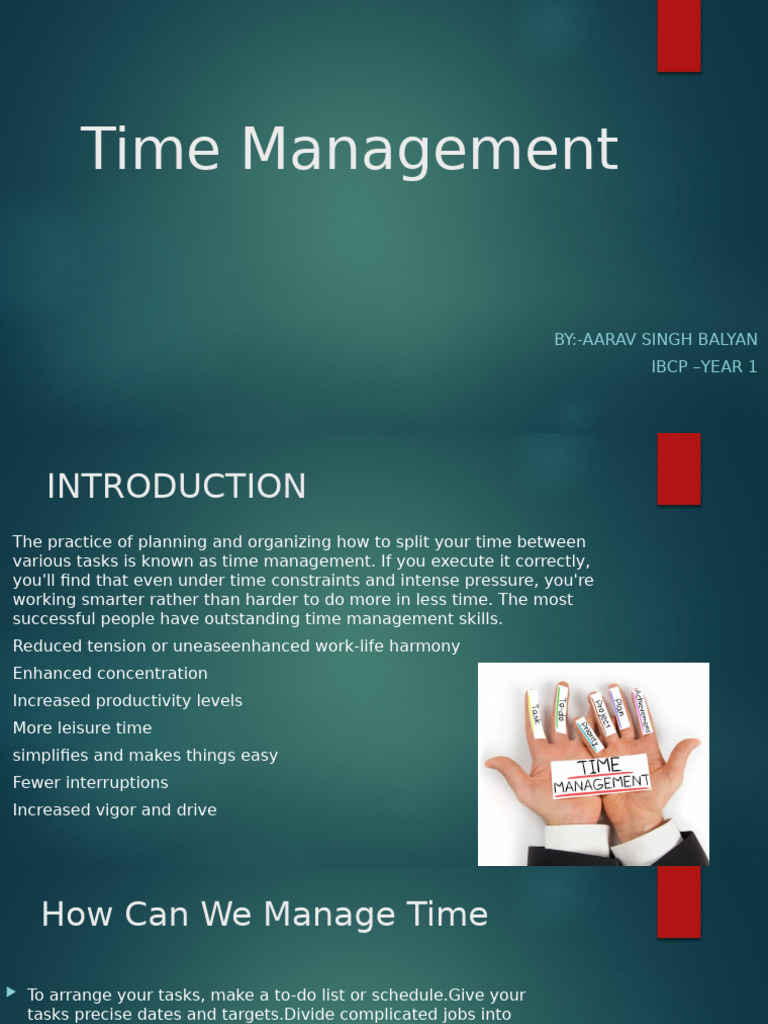 Time Management | PDF | Time Management | Professional Skills