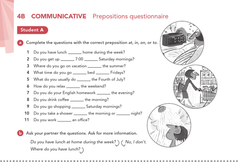 AEF1 Unit 4B - Communicative - Student A | PDF