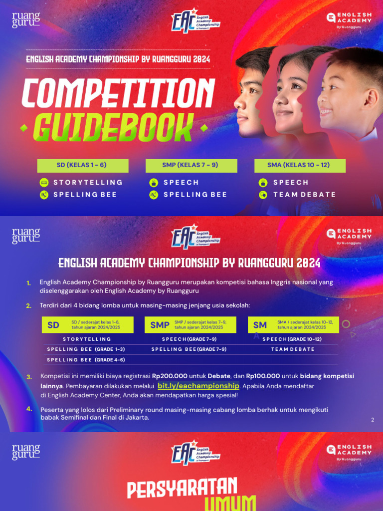 Kompetisi English Academy 2024 | PDF