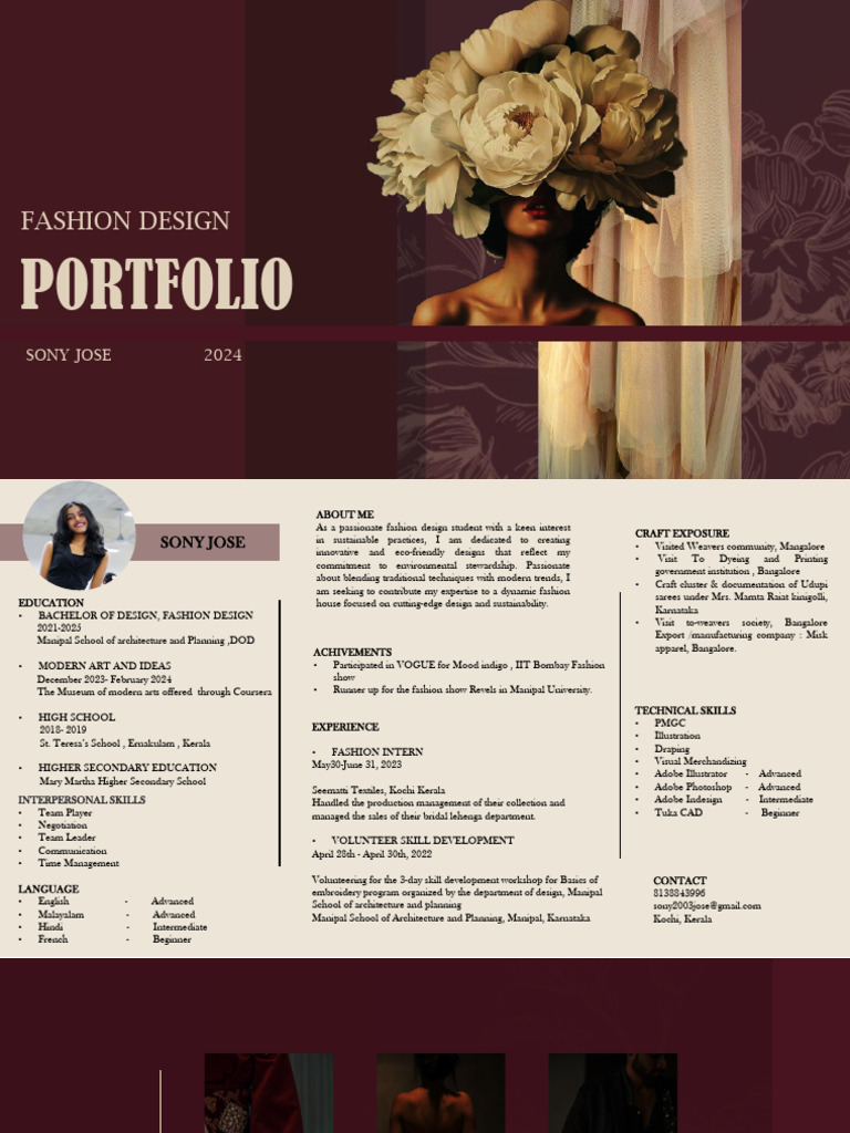 Portfolio Sony Jose | PDF | Clothing | Dress