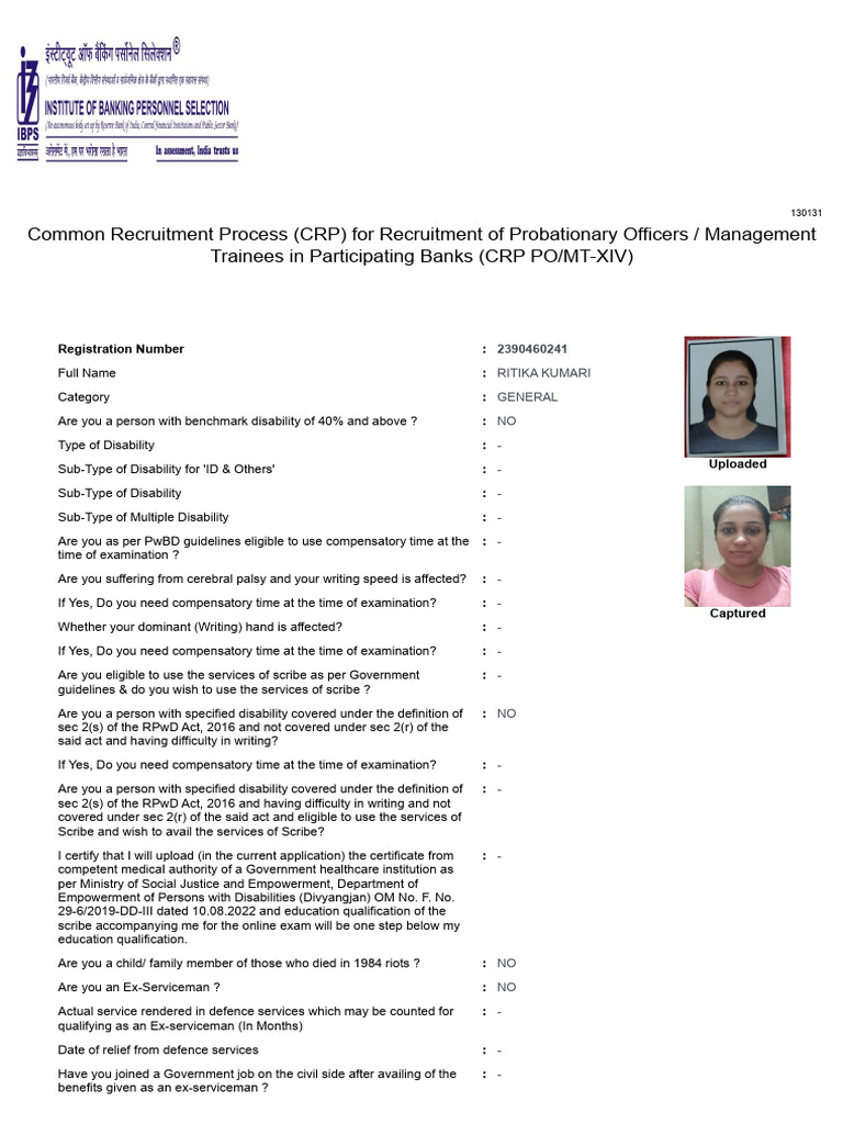 Common Recruitment Process (CRP) For Recruitment of Probationary ...