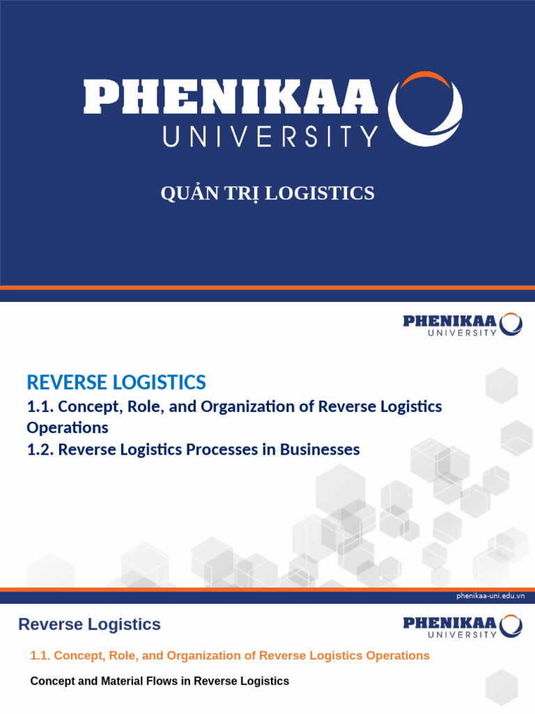 Reverse Logistics | PDF | Career & Growth