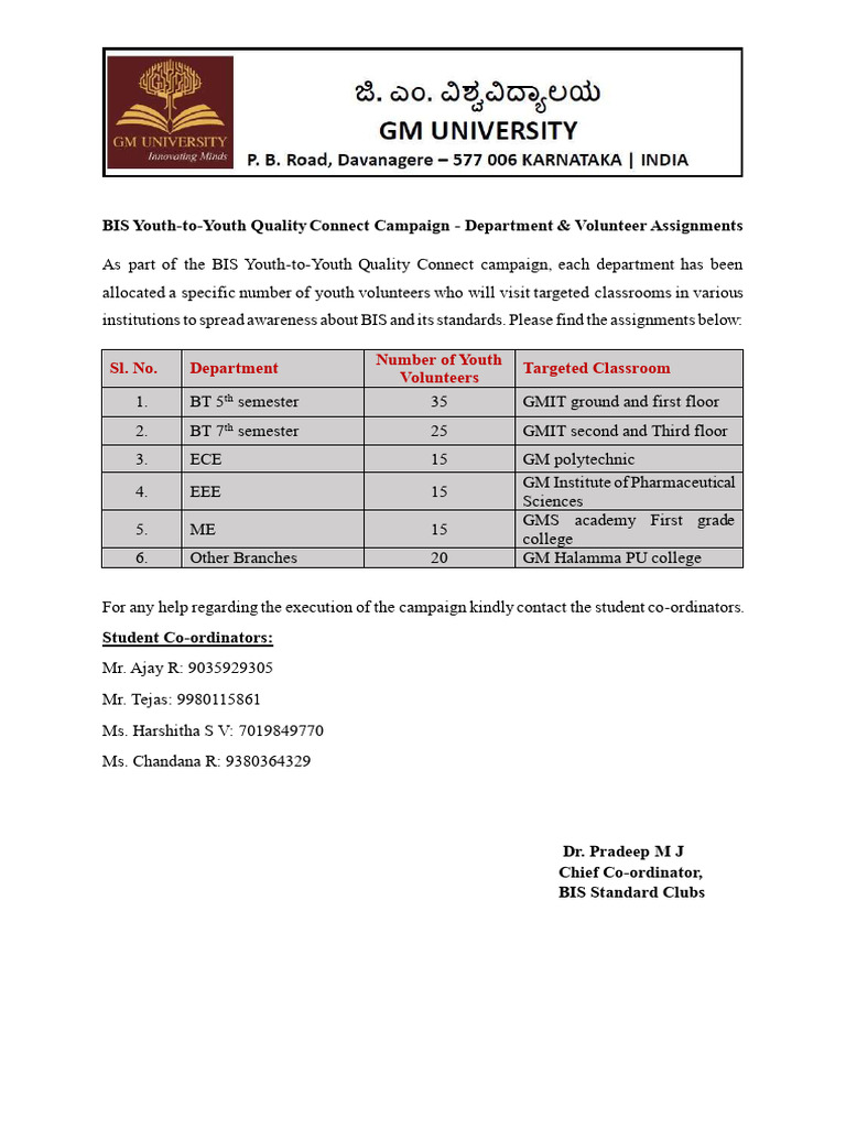 Youth Connect - Shedule | PDF