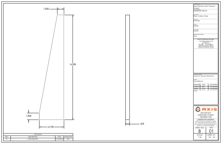 Base Plate Reinforcment Support Gusset | PDF | Materials