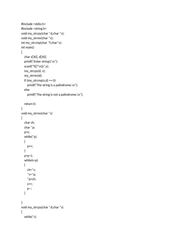 String Palindrome | PDF
