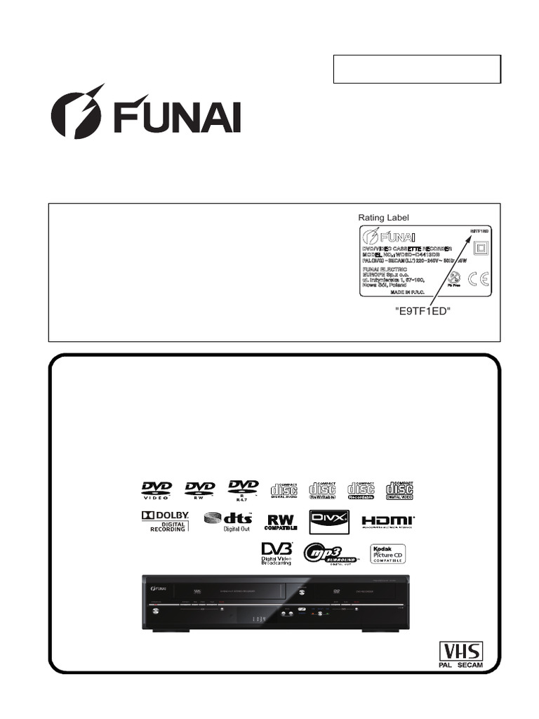 Funai wd6d-d4413db E9tf1ed Supplement | PDF