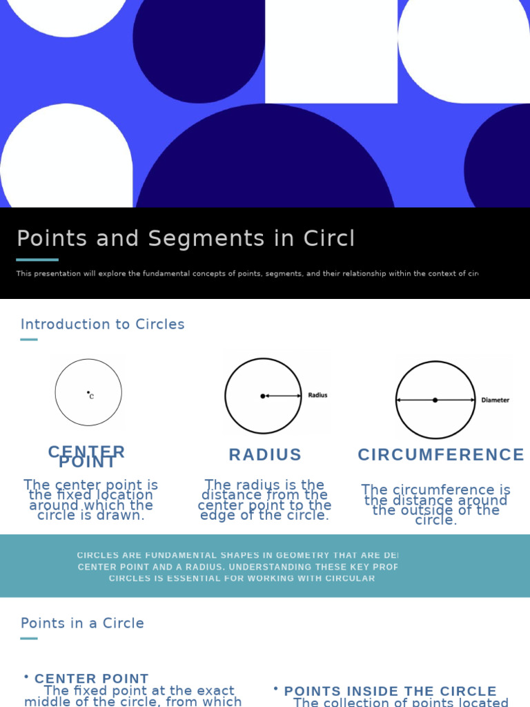 Points and Segments in Circles | PDF | Circle | Area