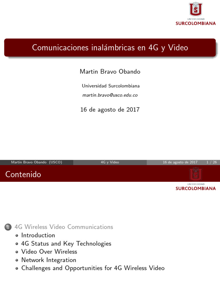 4G Wireless Video Communication Overview | PDF | 4 G | Lte ...