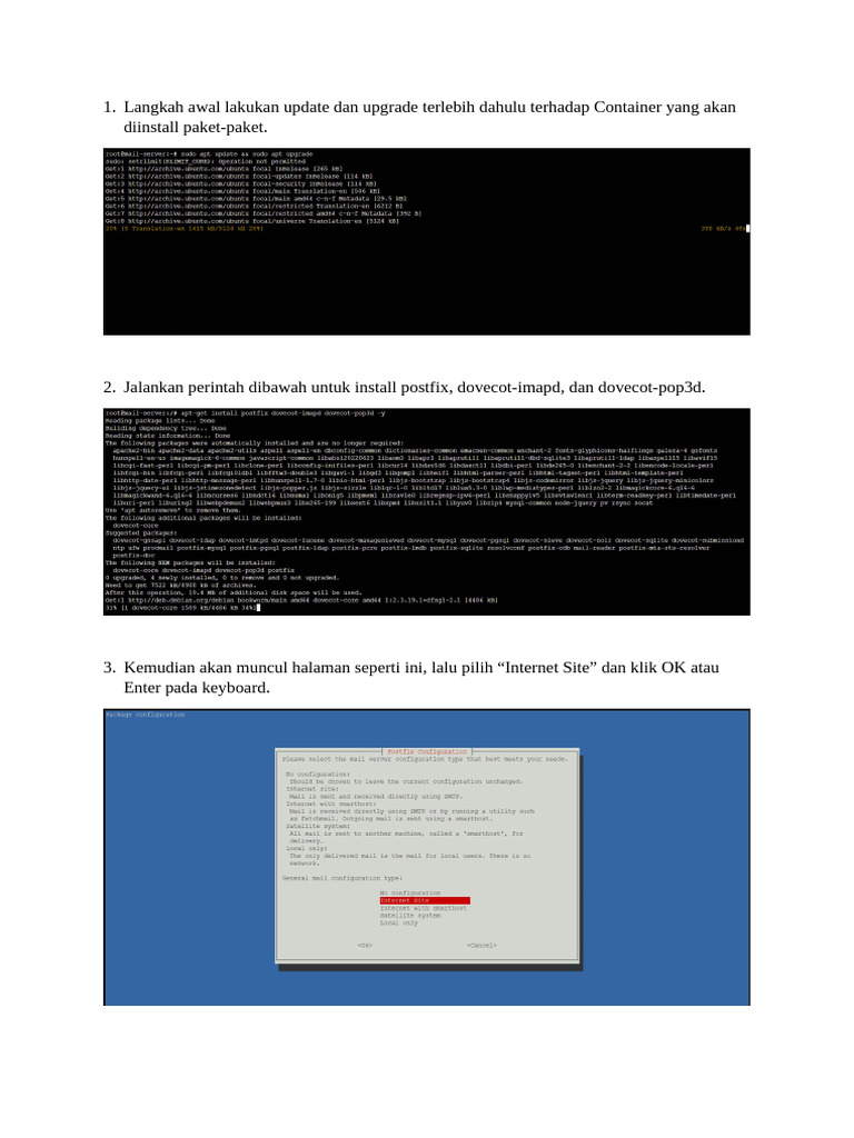 Install Mail Server | PDF
