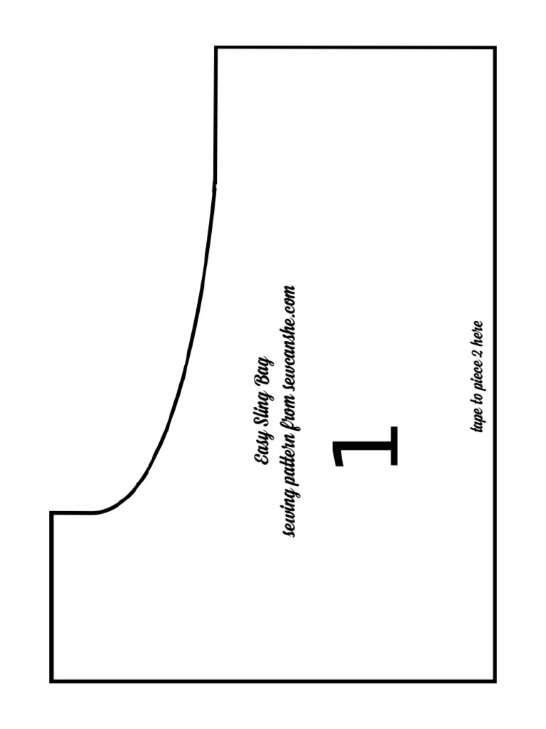 Easy Sling Bag Sewing Pattern | PDF