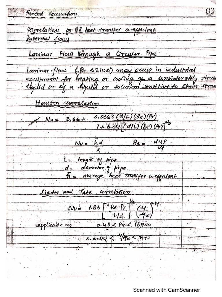 Heat Transfer Convection 1 Introduction | PDF