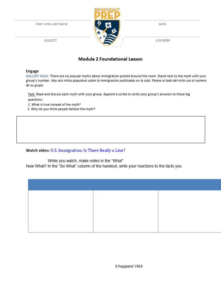 Module 2 Foundational Lesson | PDF | Social Science | Self-Improvement