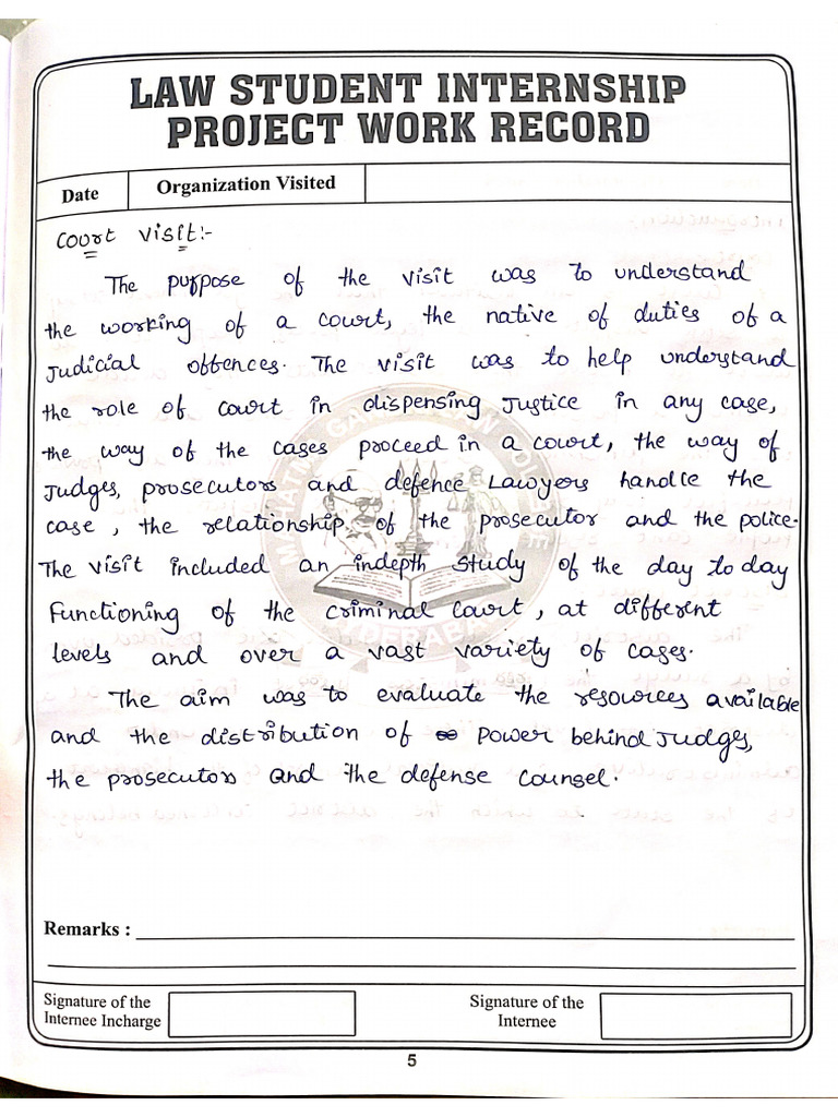 Internship Record | PDF