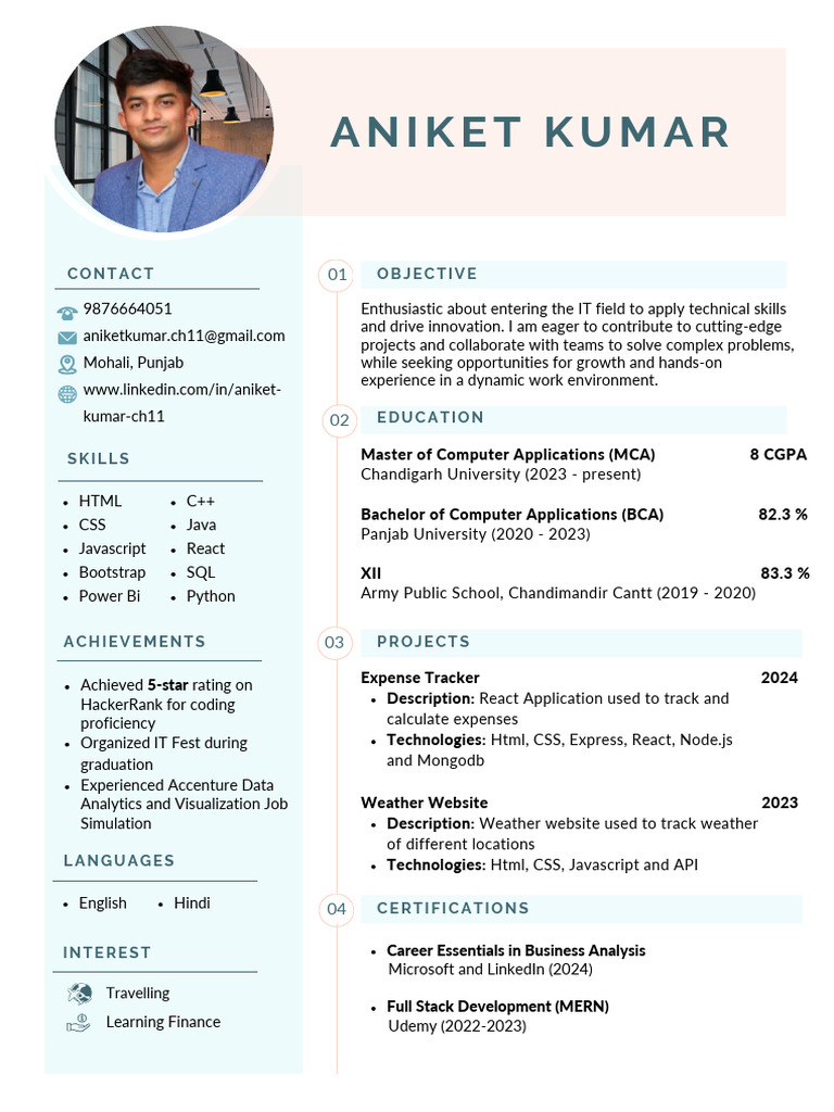 Resume Aniket Mca | PDF | Java Script | Computing Resume Aniket Mca | PDF | Java Script | Computing