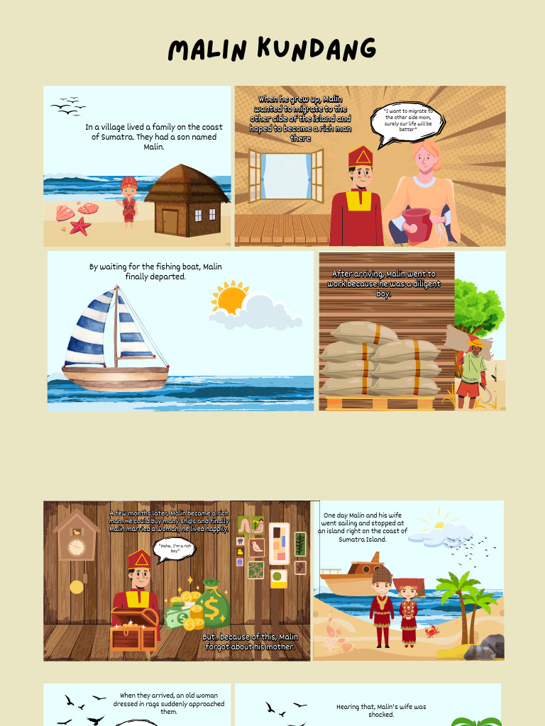 Malin Kundang: A Tale of Wealth and Betrayal | PDF