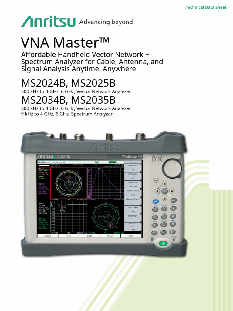 Anritsu 2034B | PDF | Radio Spectrum | Decibel