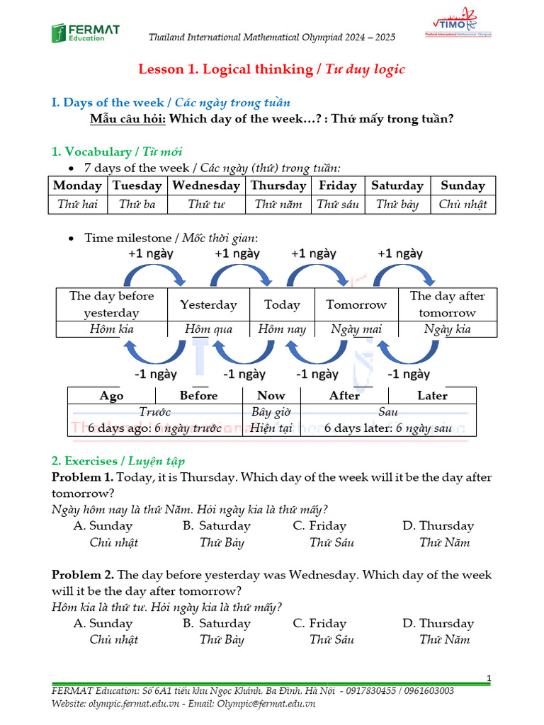 2A2-Lesson 1-Logical Thinking | PDF