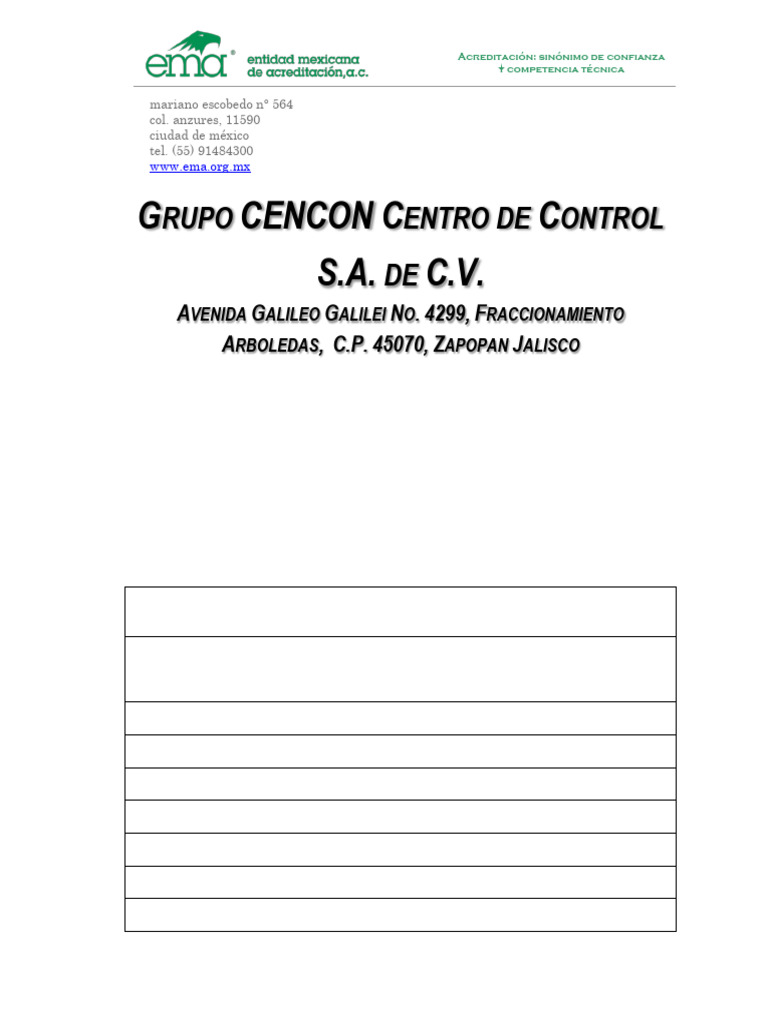 Acreditación Grupo Cencon | PDF | Alimentos | Microbiología