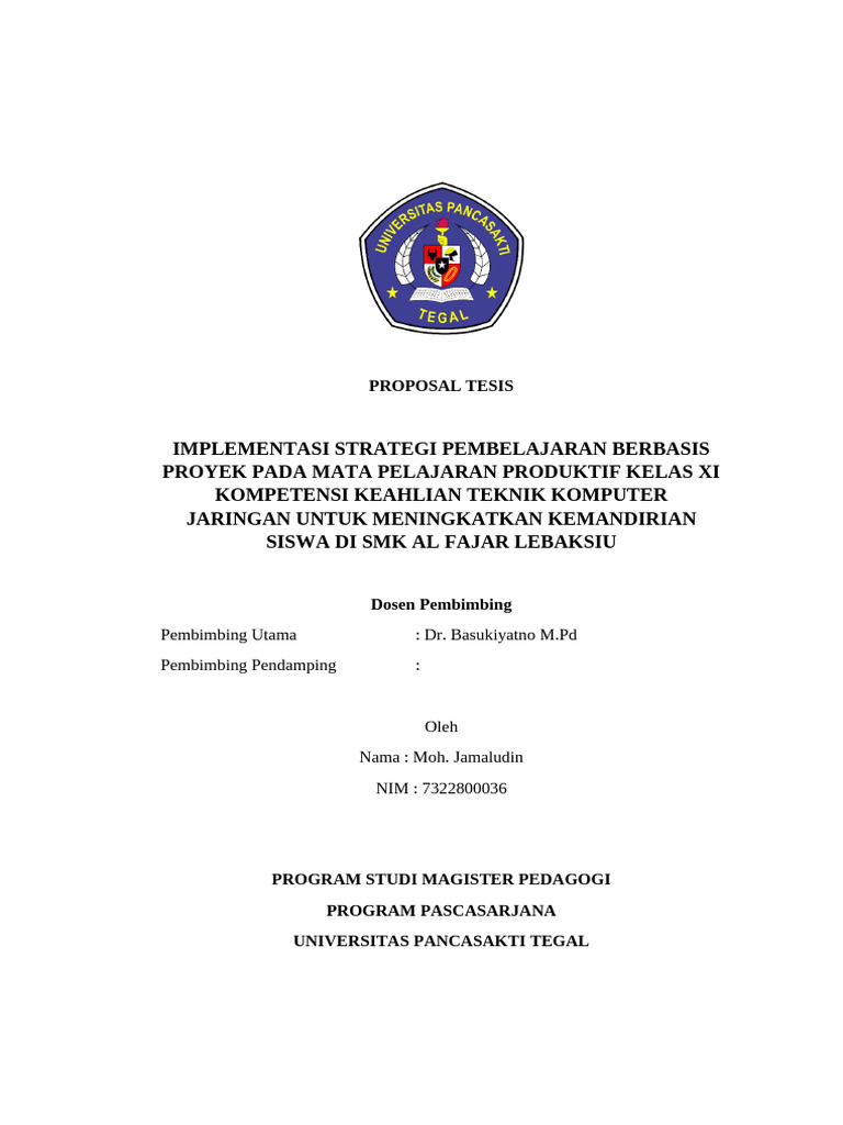 Proposal Tesis 1 | PDF | Seni