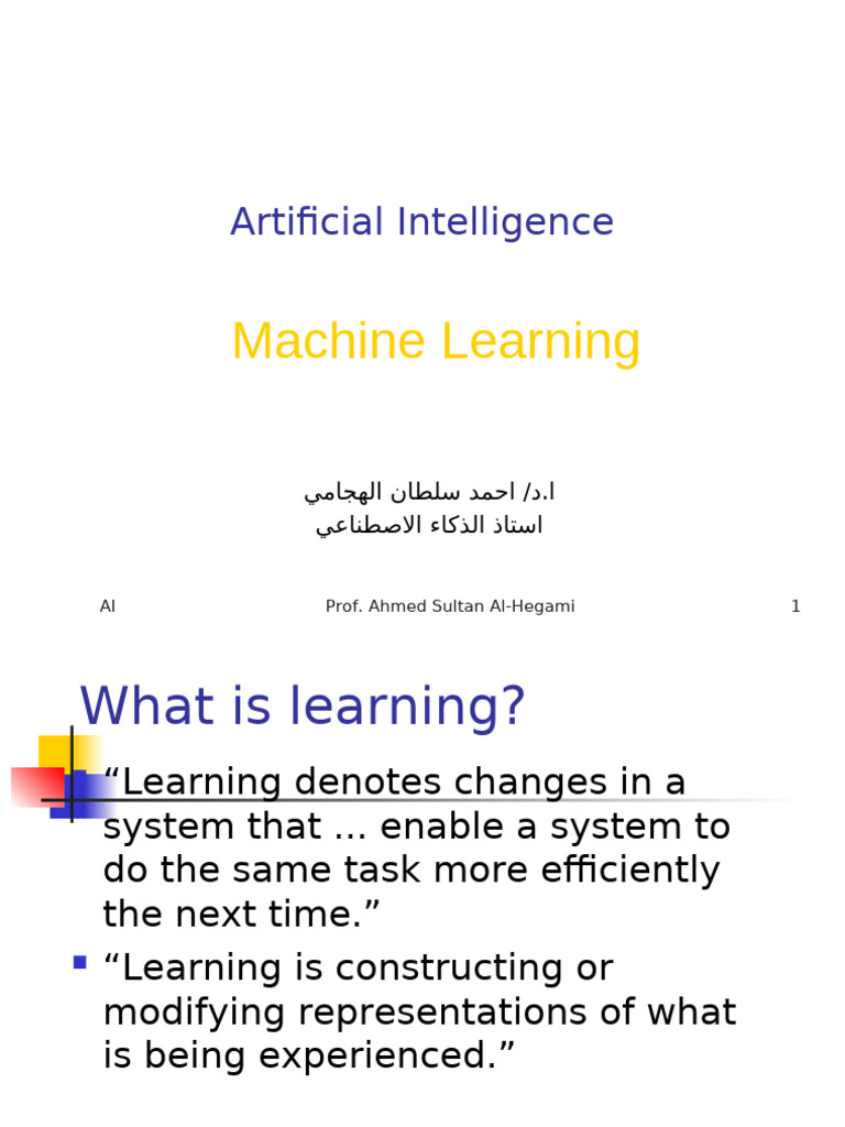 7_MachineLearning | PDF | Statistical Classification | Artificial Intelligence
