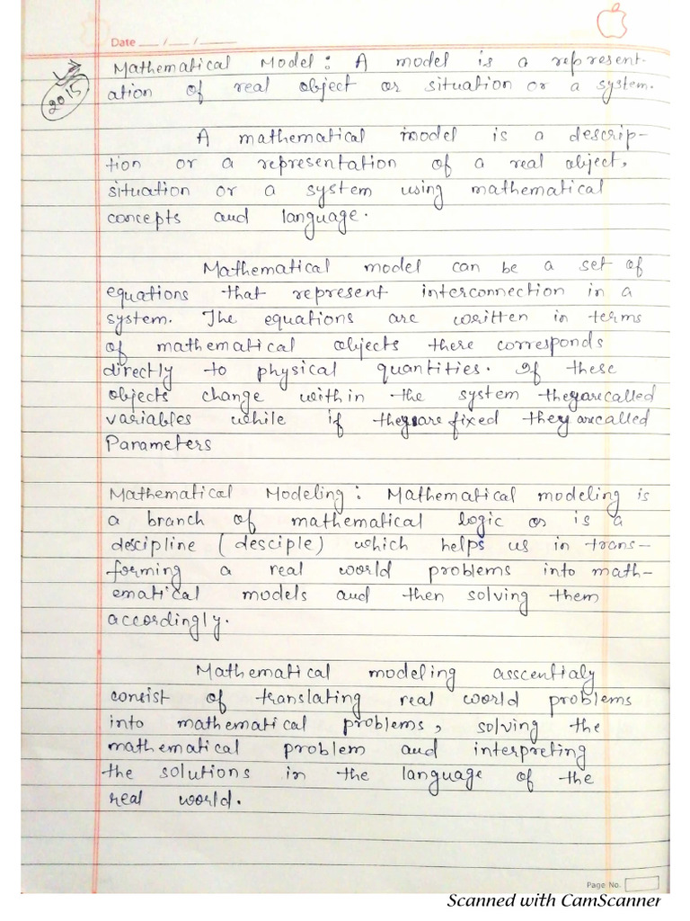 DSE-4 (Mathematical Modelling) | PDF