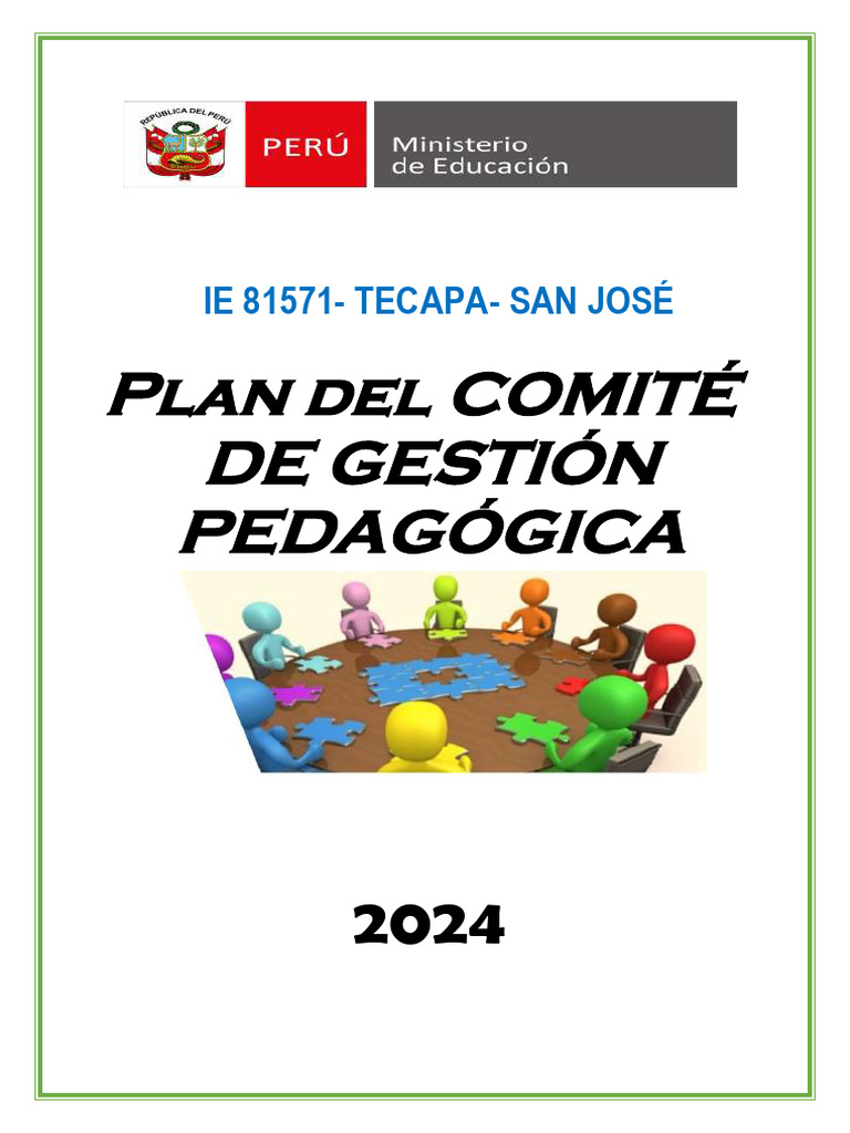 Plan de Gestión Pedagógica 2024 IE 81571 | PDF | Evaluación | Pedagogía
