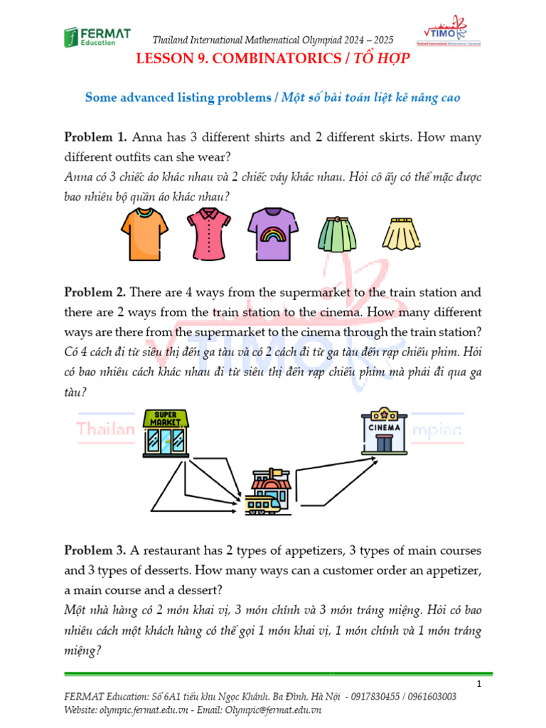 2A2-Lesson 9-Combinatorics | PDF