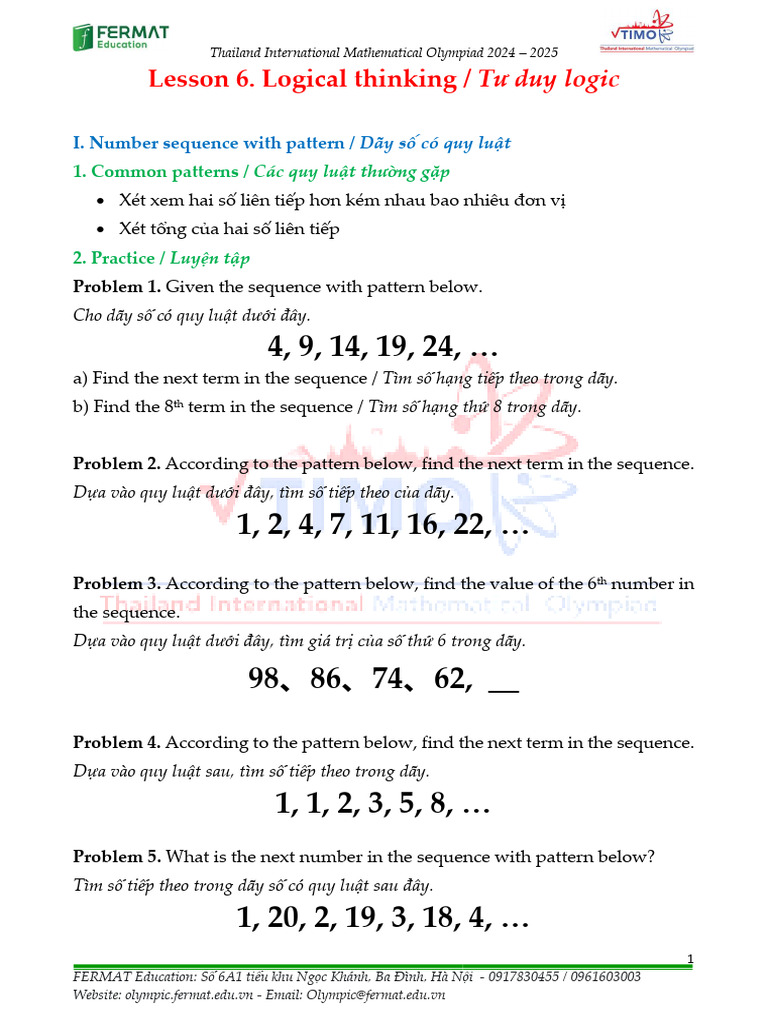 2A2-Lesson 6-Logical Thinking | PDF