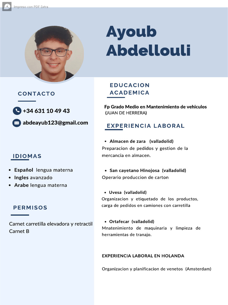 CV de Ayoub | PDF