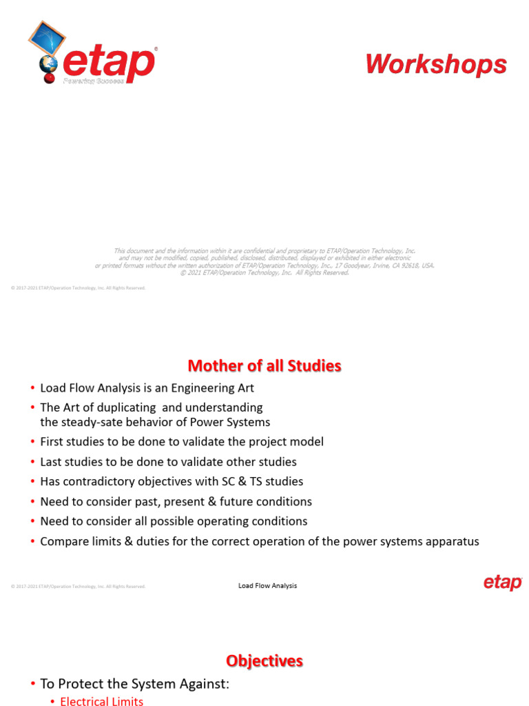 Load Flow Analysis Overview and Objectives | PDF | Electric Generator ...