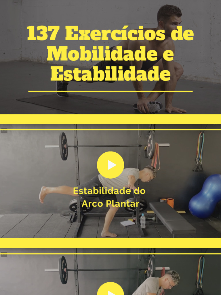137 Exercicios de Mobilidade e Estabilidade | PDF