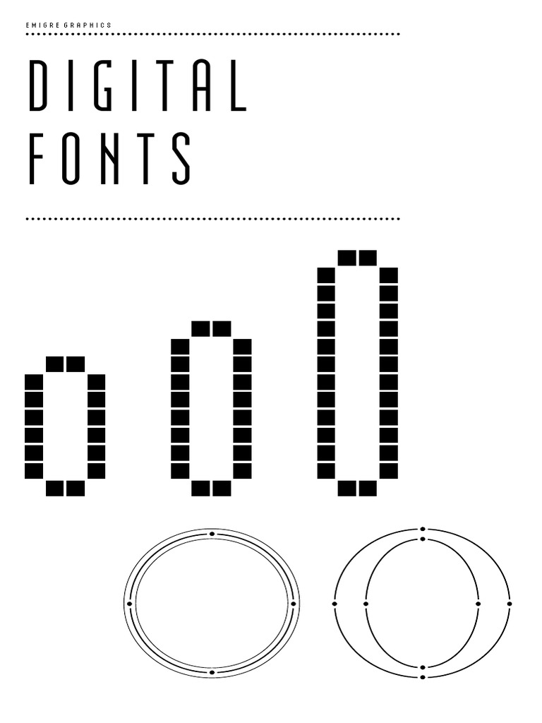 Digital Fonts | PDF | Typefaces | Printing