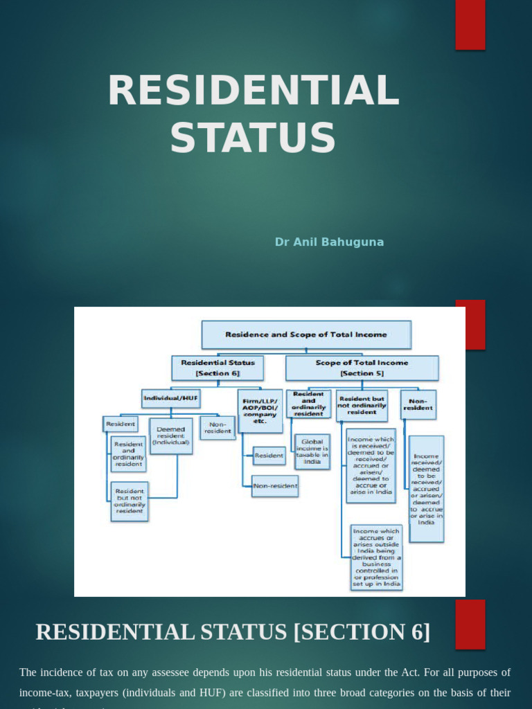 Residential Status Determination | PDF | Capital Gains Tax | Capital Gain