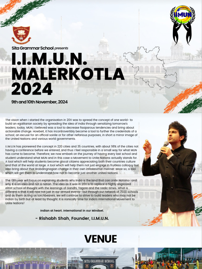 I.I.M.U.N. Malerkotla Brochure 2024 | PDF