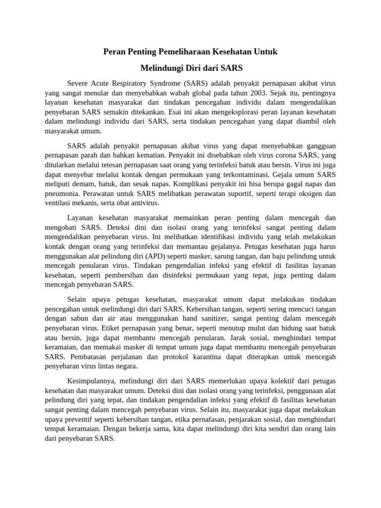 Essai Bahasa Indonesia | PDF | Sains & Matematika